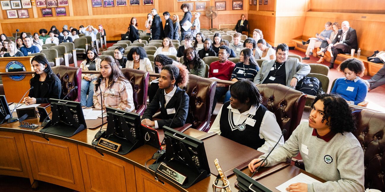 Students in charge at City Hall - Featuring Desk