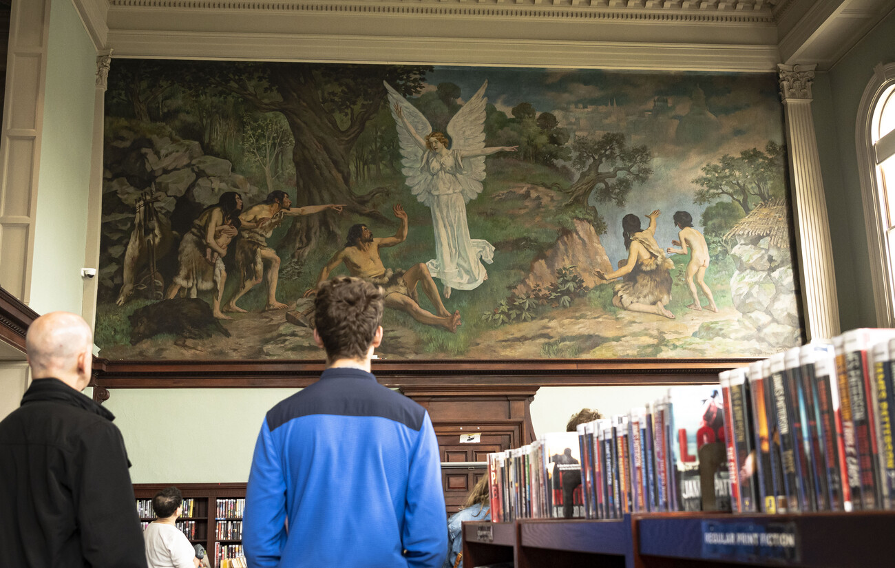 Happy 124th birthday, Lynn Public Library - Featuring Desk